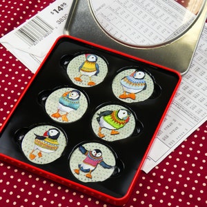 PATTERN WEIGHTS 'woolly Puffins' Emma Ball Design SET - Etsy UK