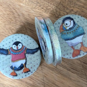 PATTERN WEIGHTS 'woolly Puffins' Emma Ball Design SET - Etsy UK