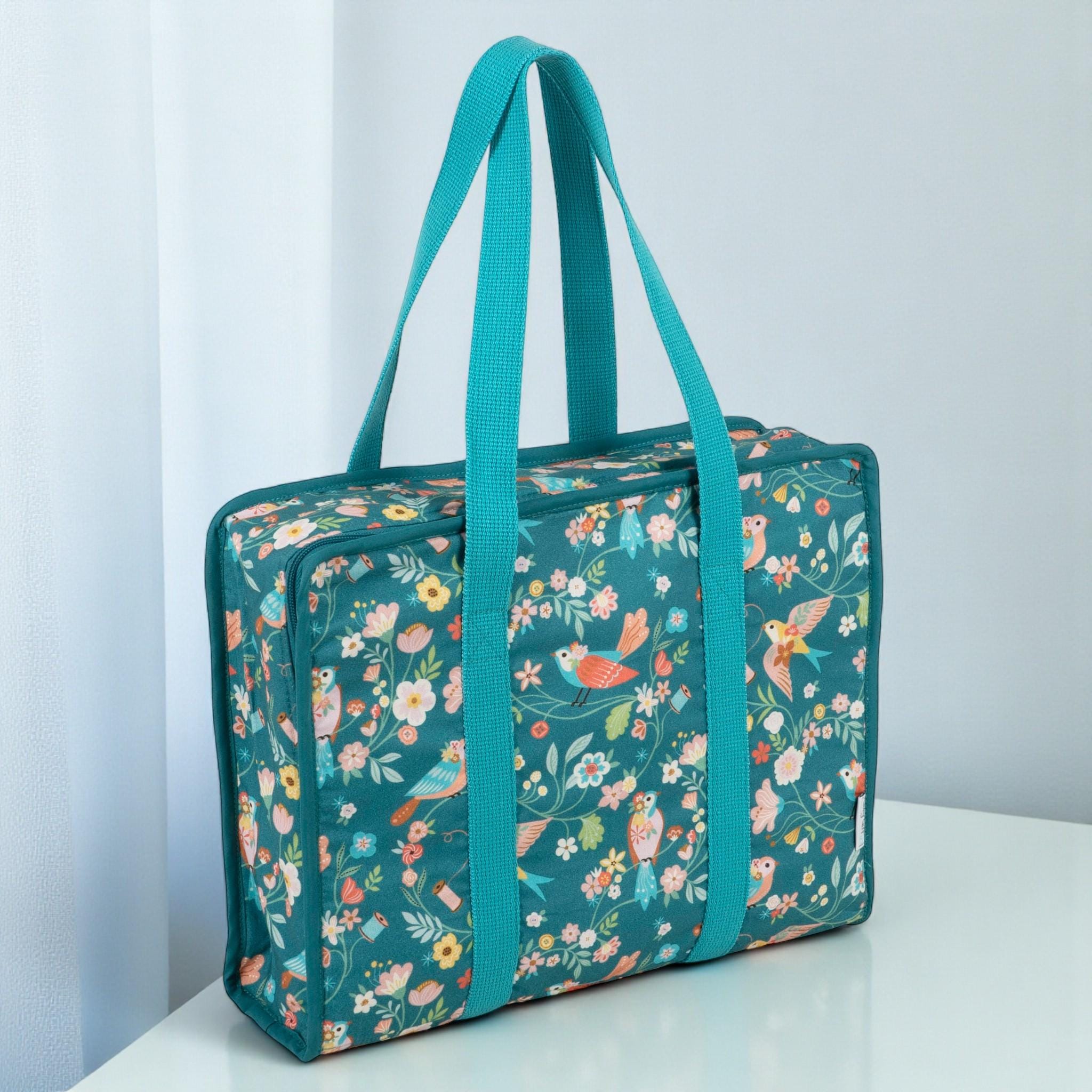 All-in-one Project Craft Bag. Large Zipped Storage Tote With Clear ...
