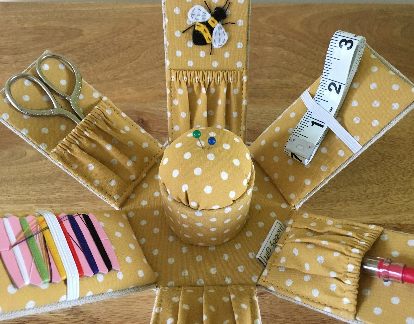 BEE SEWING KIT Victorian Applique Bee Design Hexagon Shape - Etsy