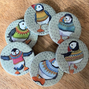 PATTERN WEIGHTS 'woolly Puffins' Emma Ball Design SET - Etsy UK