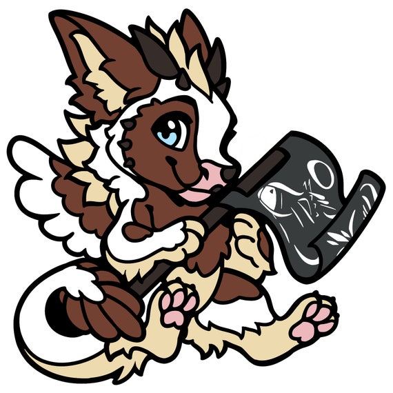 Dutch Angel Dragon With Flag Enamel Fursona Pin - Etsy