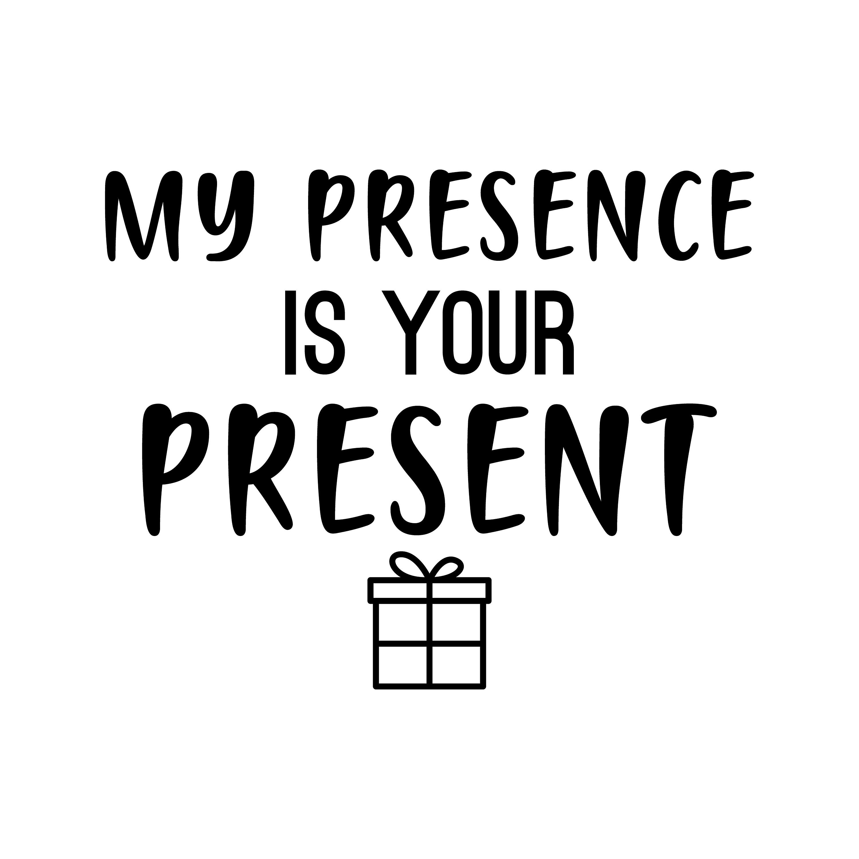 T-shirt My Presence is Your Present Christmas Holiday Custom - Etsy