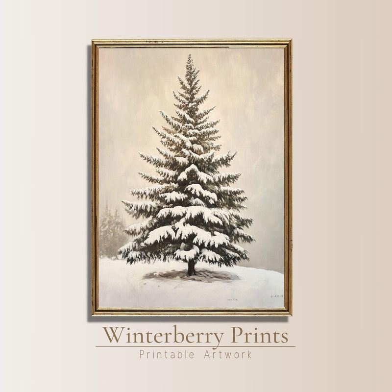 Winter Tree Print - Etsy