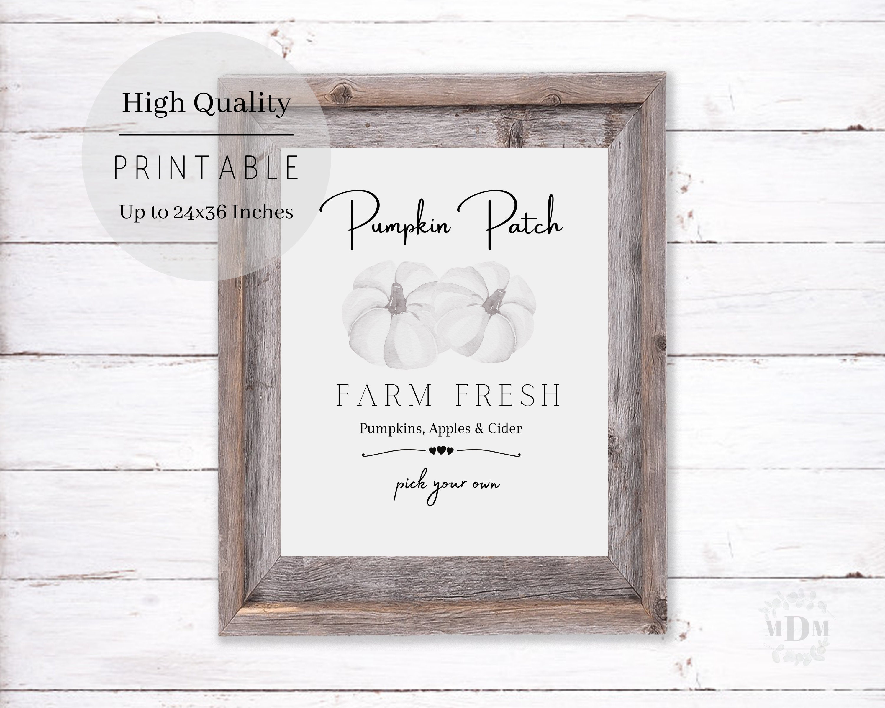 Fall Printable Sign Autumn Printable Wall Art Autumn Print | Etsy