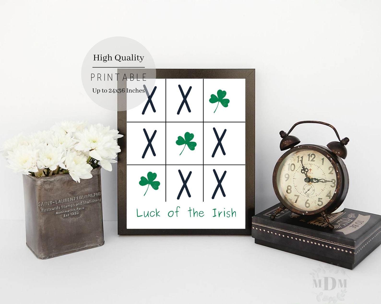 St Patrick's Day Printable Wall Artluck of the | Etsy