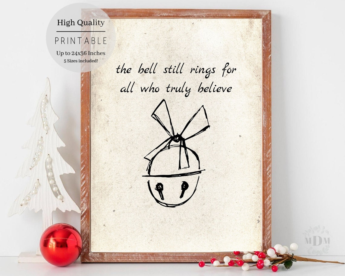 Christmas Printable Polar Express Sign Christmas Wall - Etsy