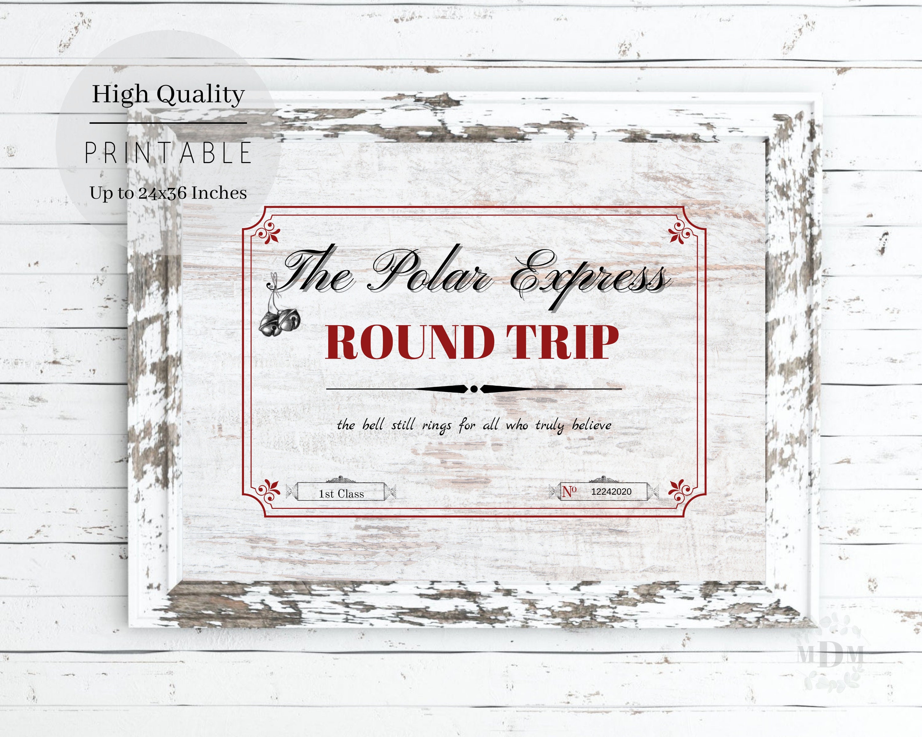 Christmas Printable Polar Express Sign Christmas Wall | Etsy