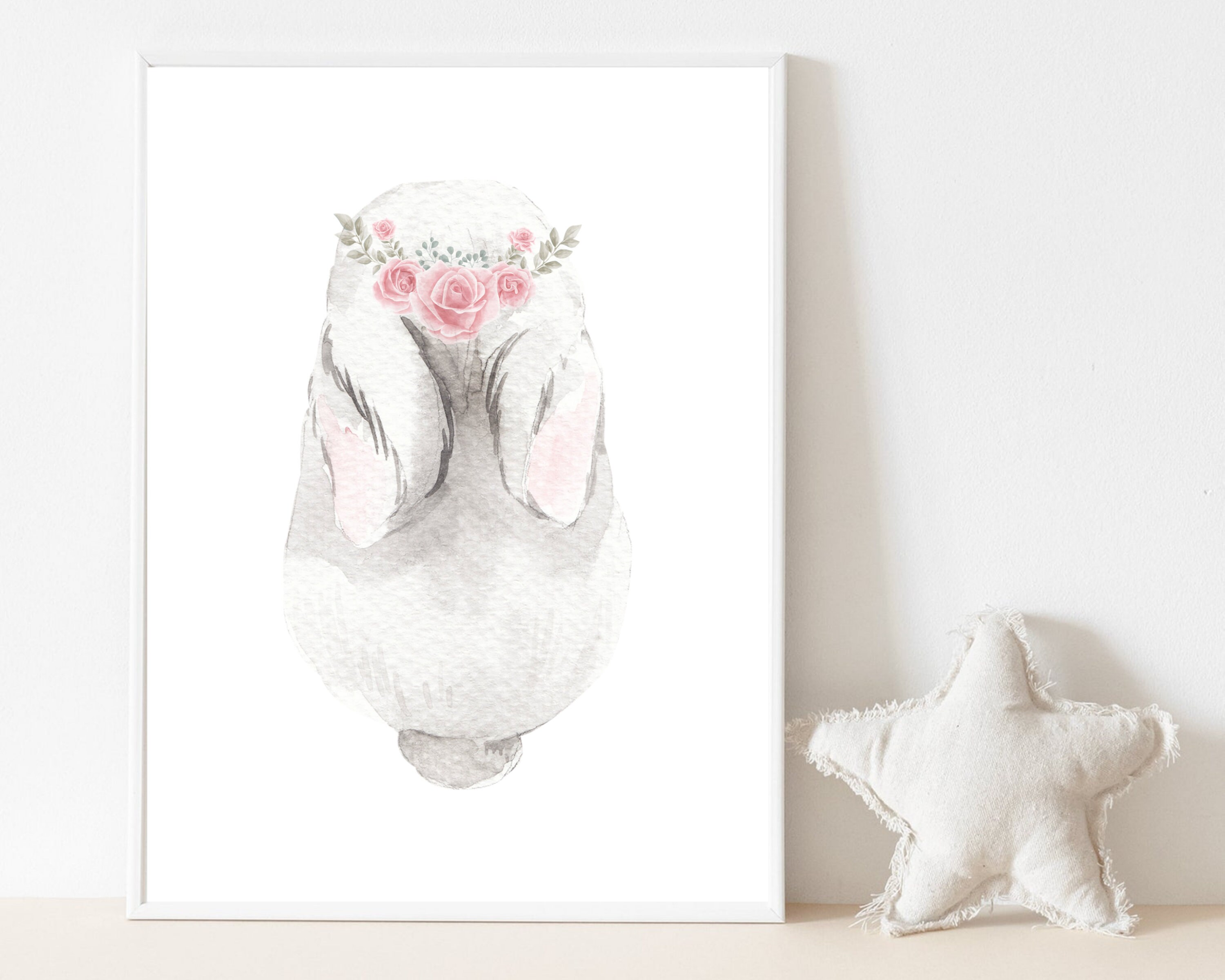Nursery Wall Art Decor Bunny Rabbit Nursery Animal Prints - Etsy
