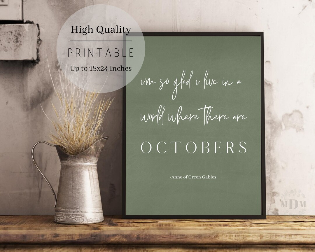 Halloween Printable Wall Art, Fall Print, Farmhouse Decor,im so Glad to ...