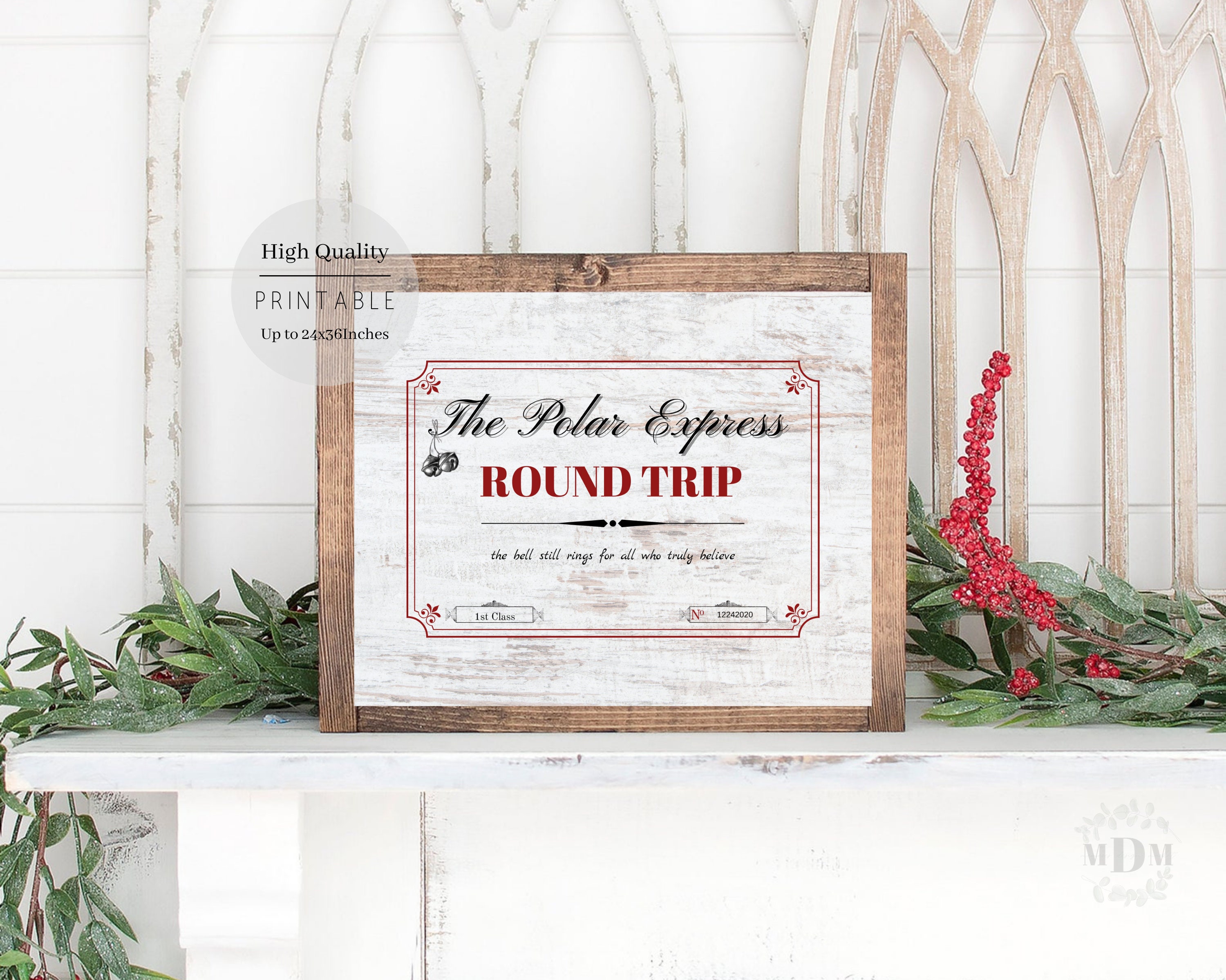 Christmas Printable Polar Express Sign Christmas Wall | Etsy