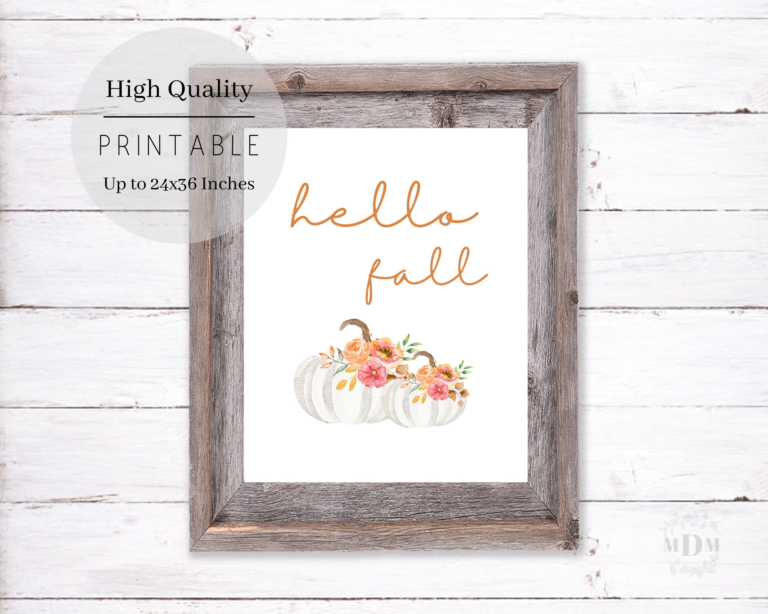 Hello Fall sign,Fall Decor, Fall Poster sold by Elizabeth Edwards | SKU ...