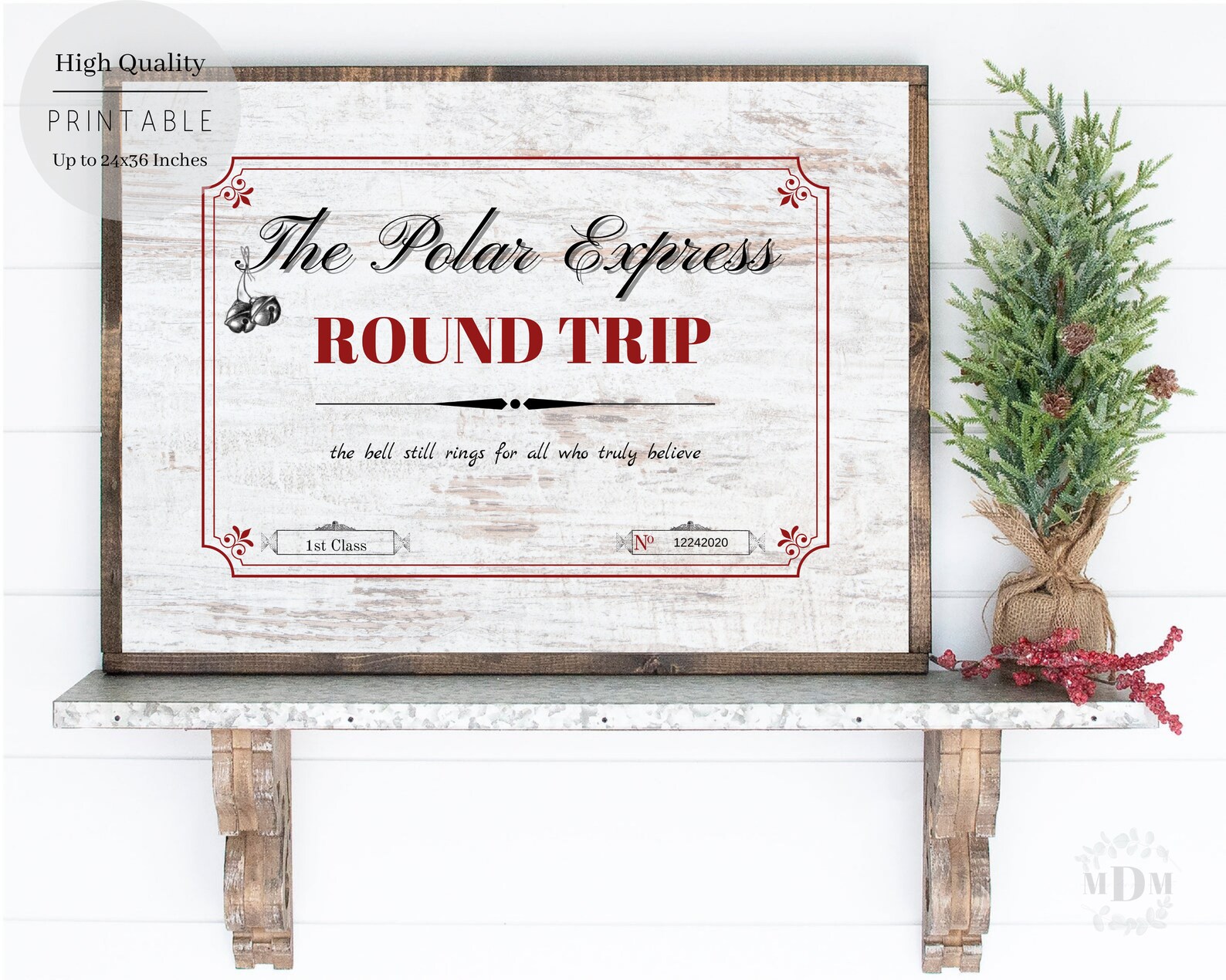 Christmas Printable Polar Express Sign Christmas Wall | Etsy