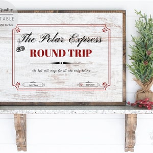 Christmas Printable, Polar Express Sign, Christmas Wall Art,christmas ...