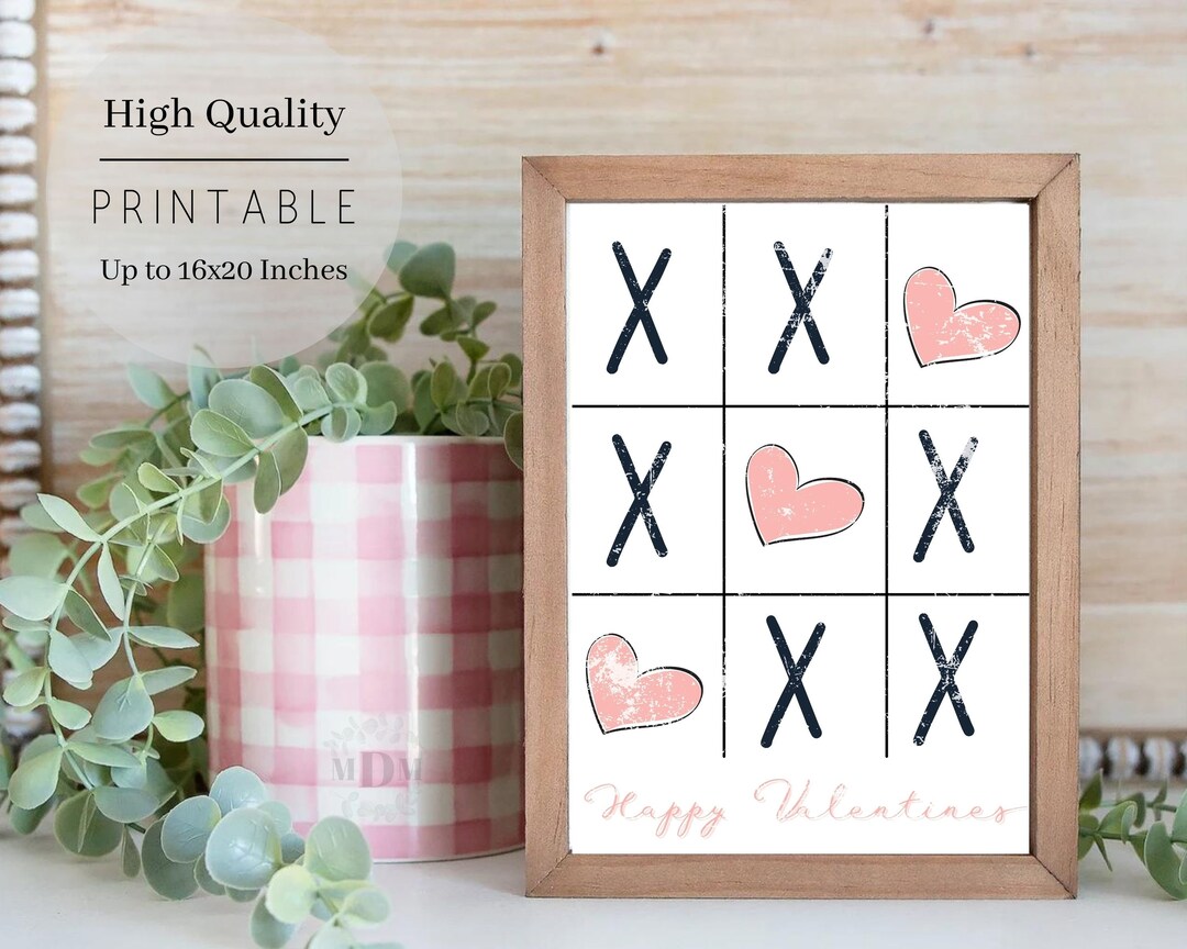 Valentine's Day Printable , Heart Print, Valentine's Day Decor ...