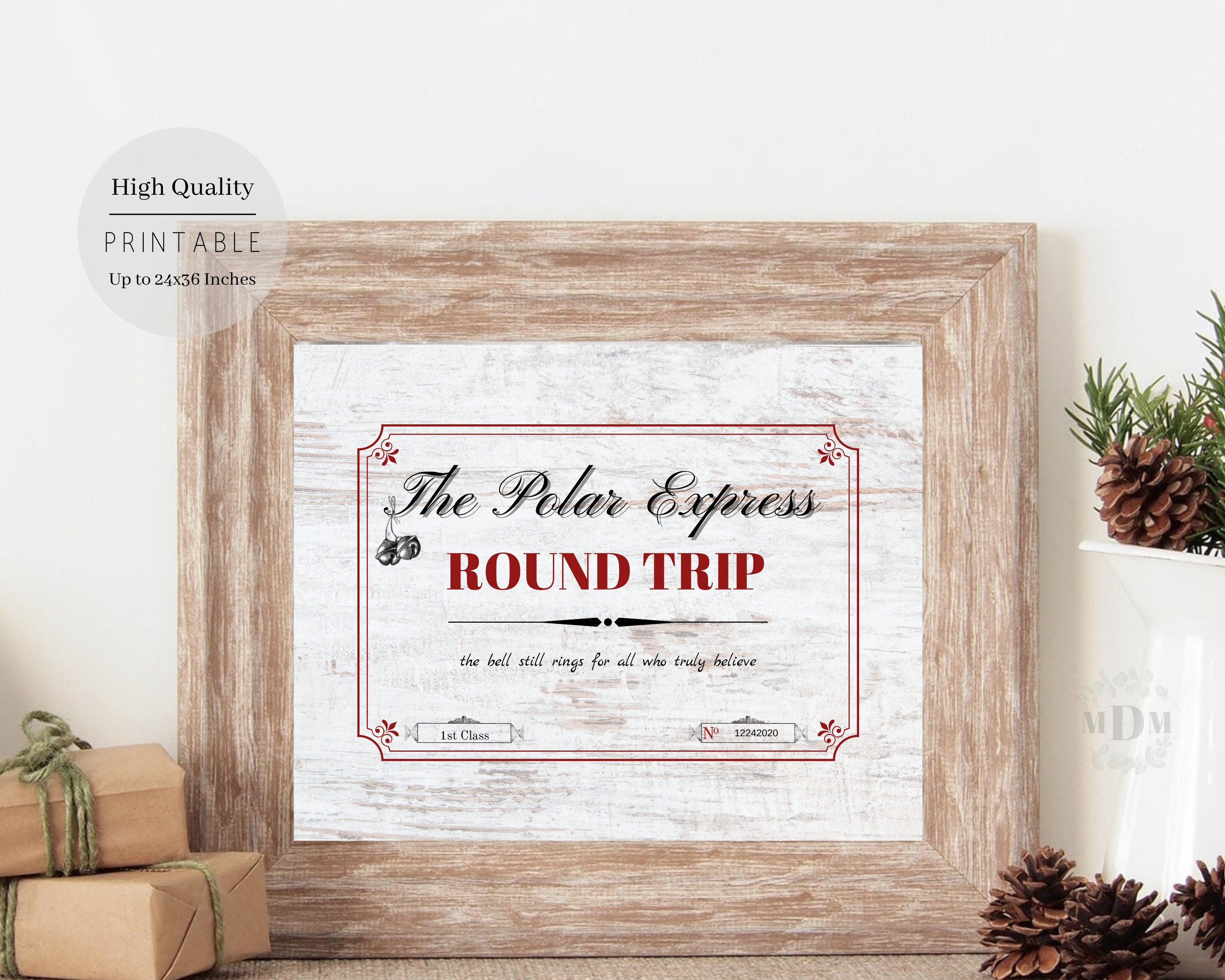 Christmas Printable Polar Express Sign Christmas Wall | Etsy