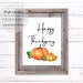Thanksgiving Printable,happy Thanksgiving,thanksgiving Wall Art ...