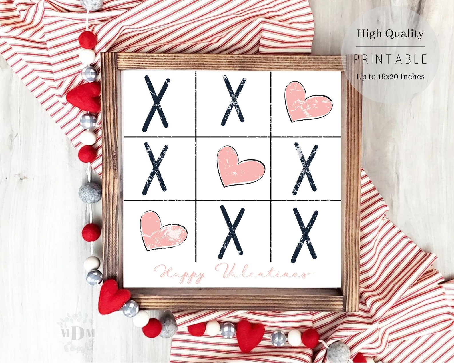 Valentine's Day Printable Heart Print Valentine's - Etsy