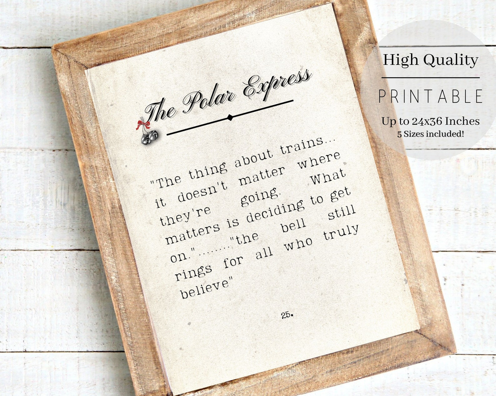 Christmas Printable Polar Express Sign Christmas Wall - Etsy