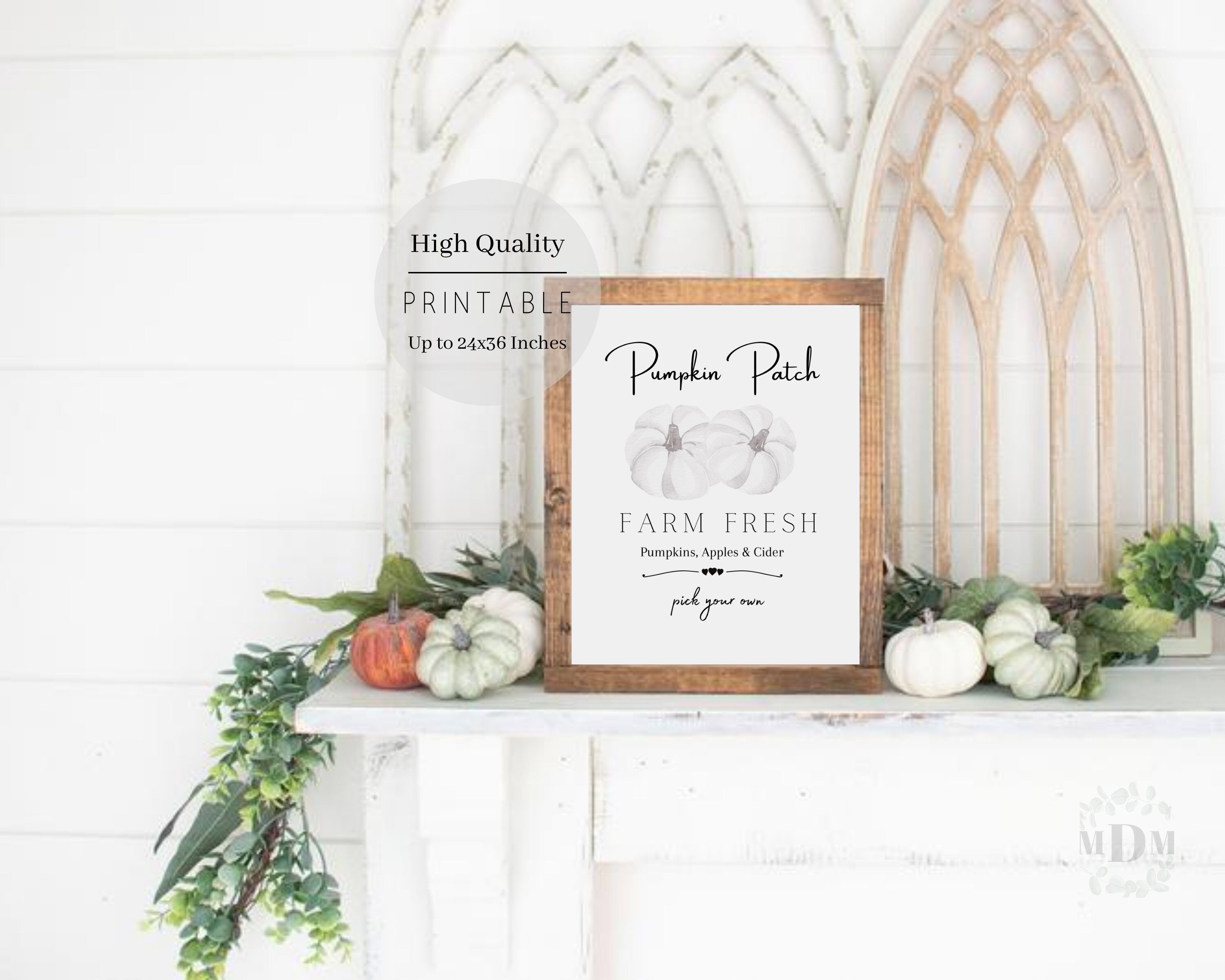 Fall Printable Sign Autumn Printable Wall Art Autumn Print | Etsy