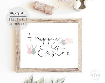 Happy Easter Print | Etsy