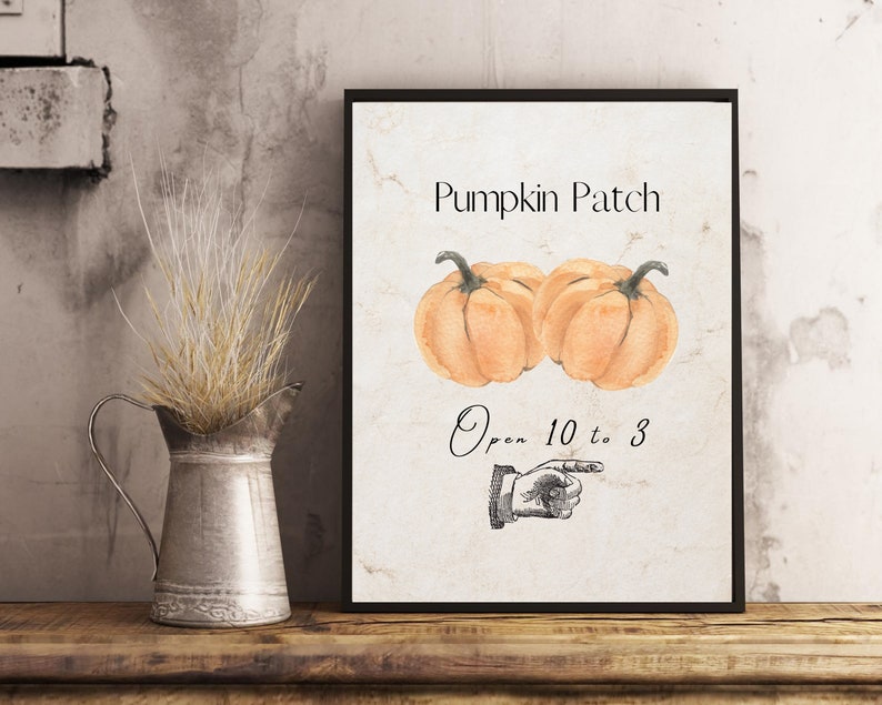 Fall Decor Fall Printable Thanksgiving Printable Pumpkin - Etsy