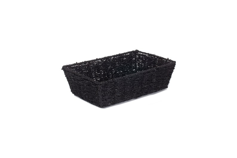 Storage Trays - Black Paper Rope Baskets in 3 Sizes - Etsy UK