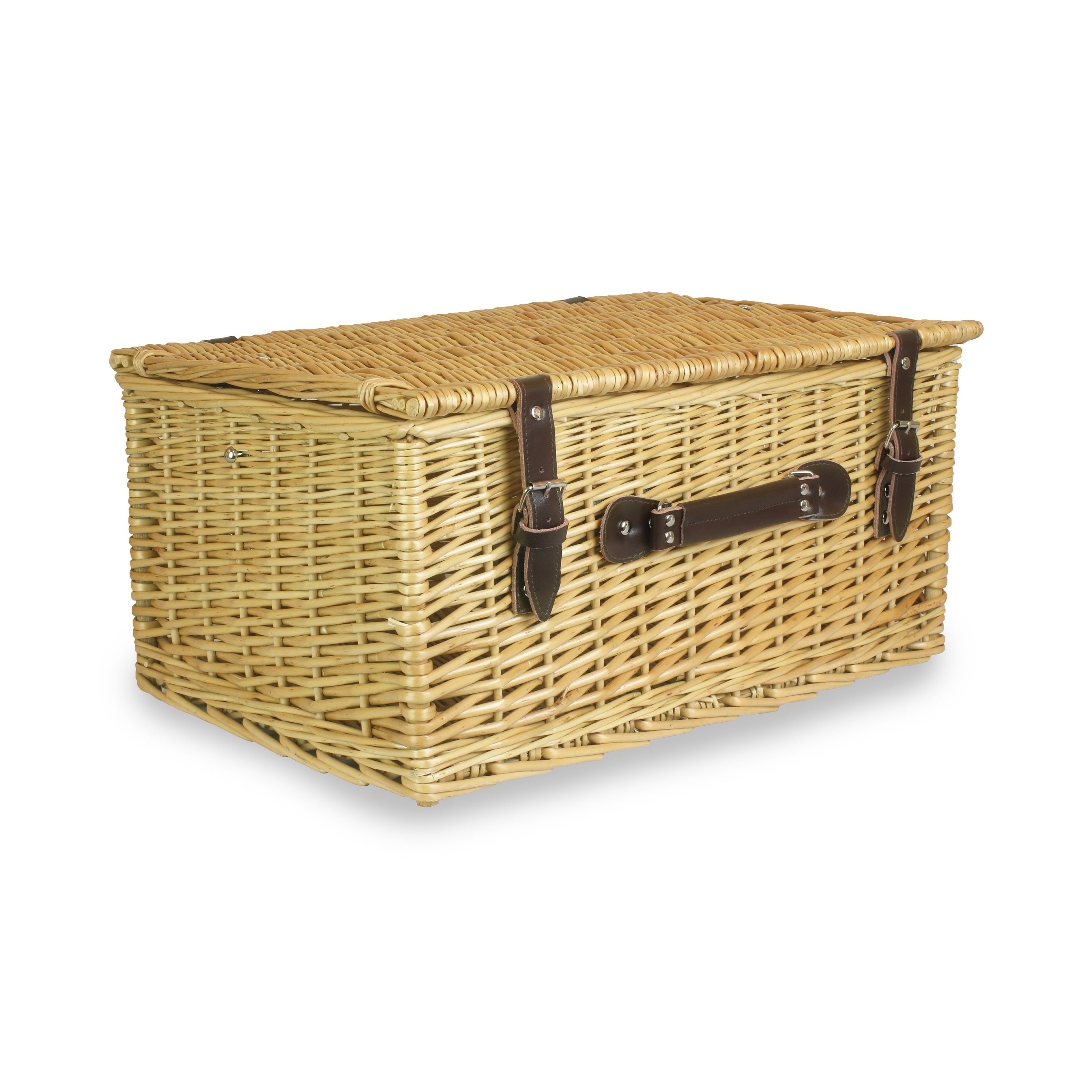 Wicker Gift Hamper Lined Basket With Lid - Etsy