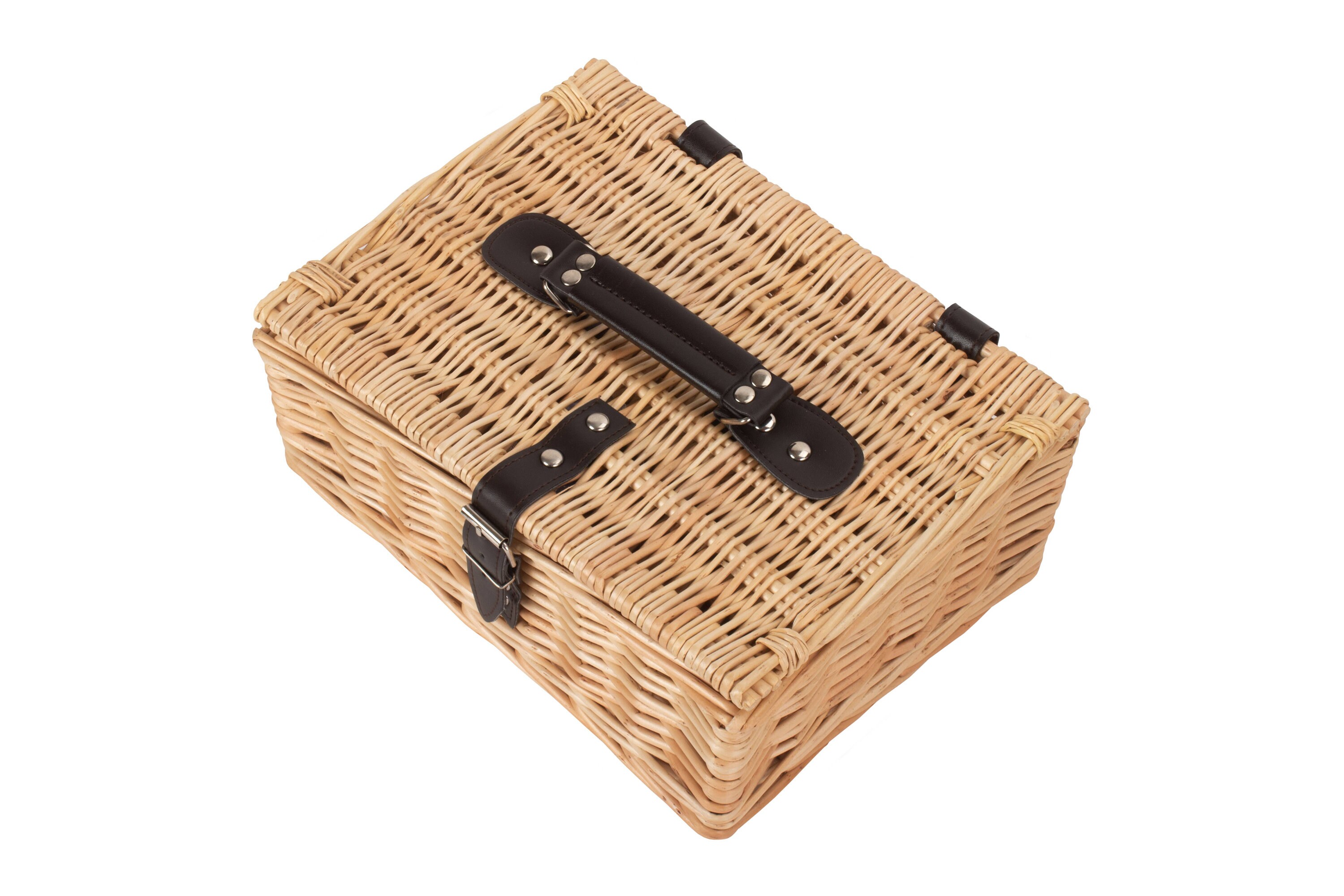 Wicker Hamper Basket With Lid & Buckle - Etsy UK