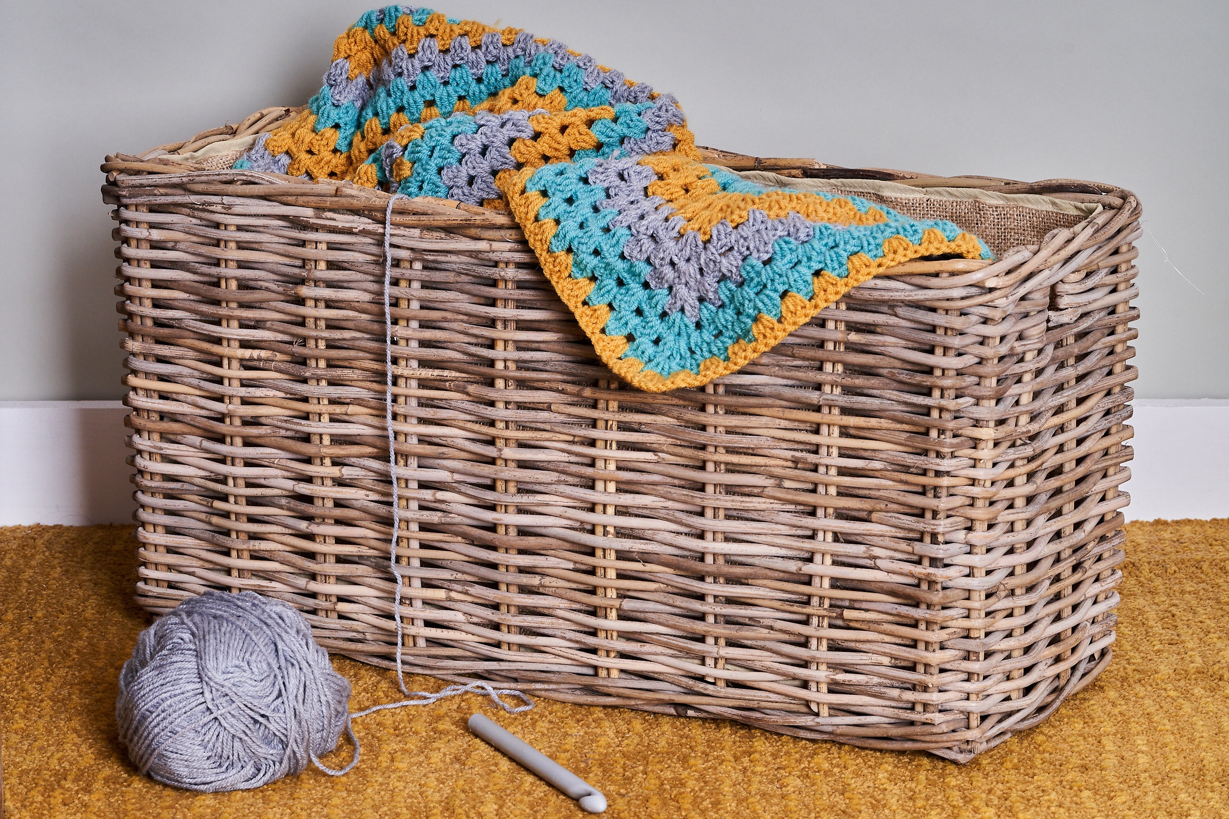 Storage Bench Basket Premium Rattan Basket | Etsy