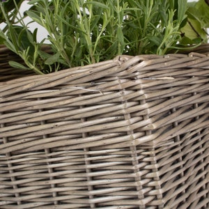 Square Wicker Planters Baskets for Indoor or Outdoor Use - Etsy