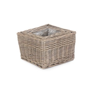 Square Wicker Planters Baskets for Indoor or Outdoor Use - Etsy