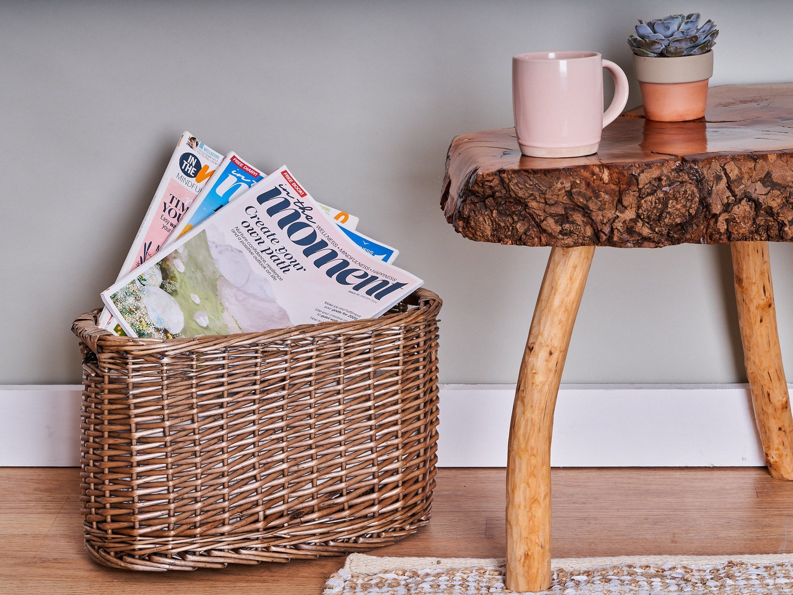 Wicker Toilet Roll Storage Basket in Antique Wash Finish - Etsy