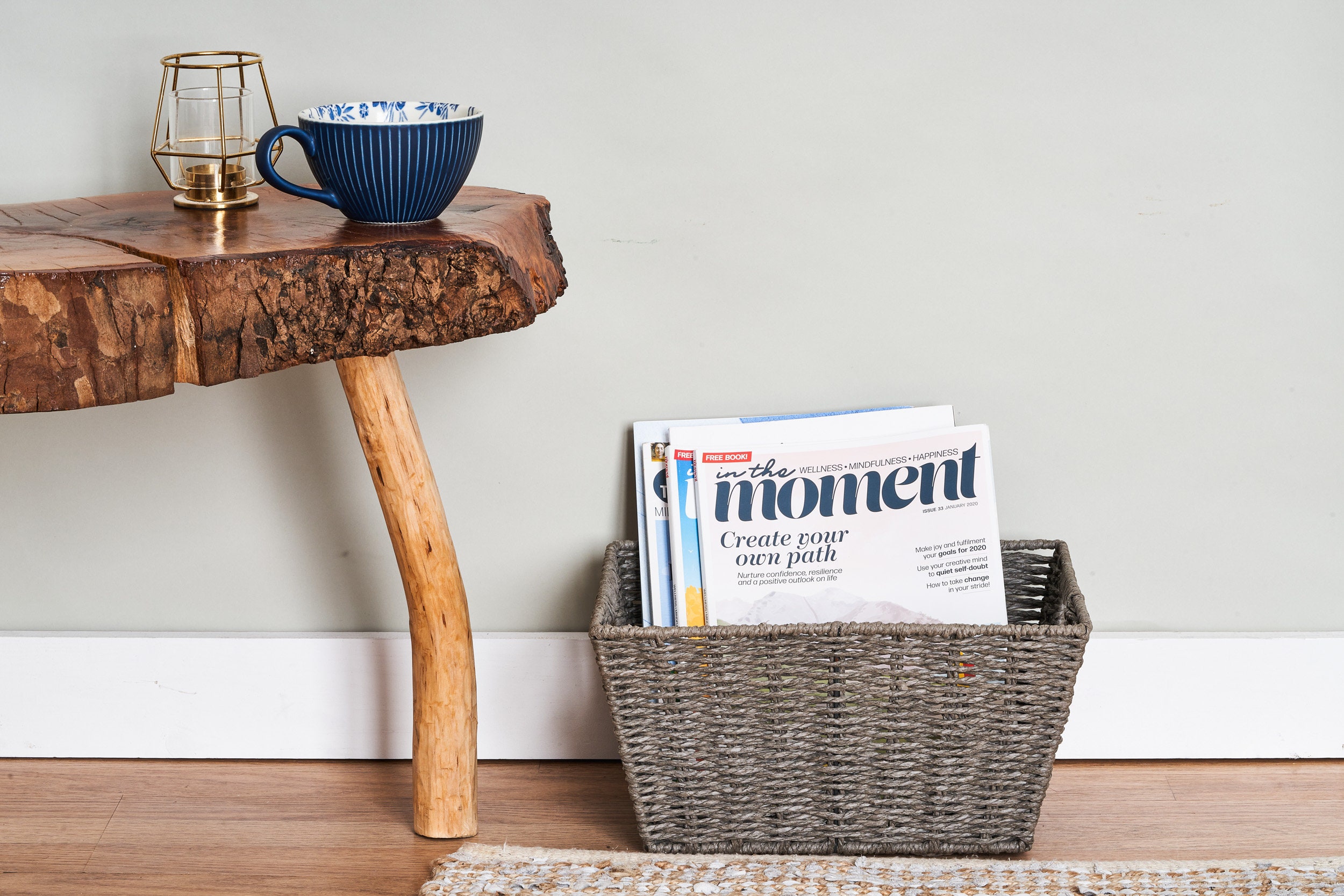 Grey Woven Storage Baskets in 2 Sizes - Etsy
