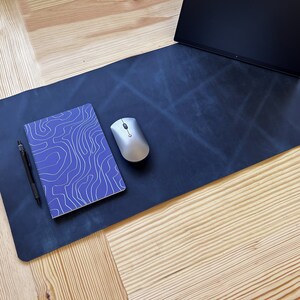 Custom Leather Large Writing Desk Mat, Personlized Large Desk Pad ...