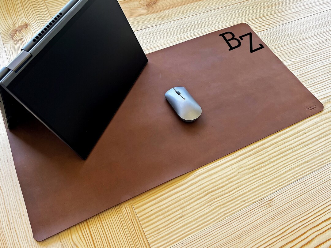 Custom Leather Desk Mat, Large Desk Pad, Personalized Mouse Pad, Office ...