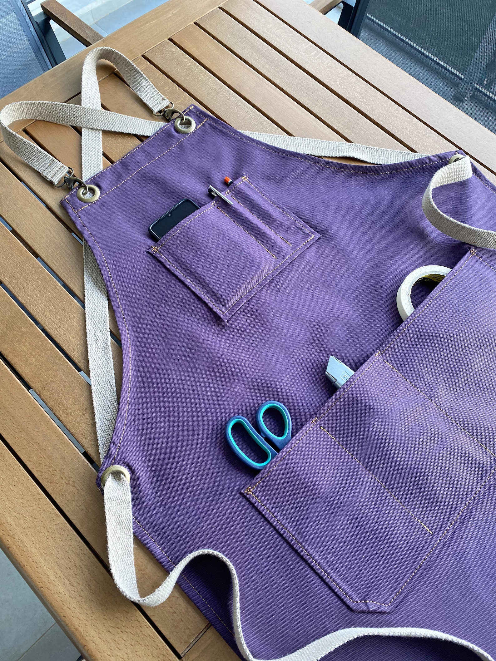 Canvas Personalized Apron for Women, Kitchen Cooking Chef Artist ...