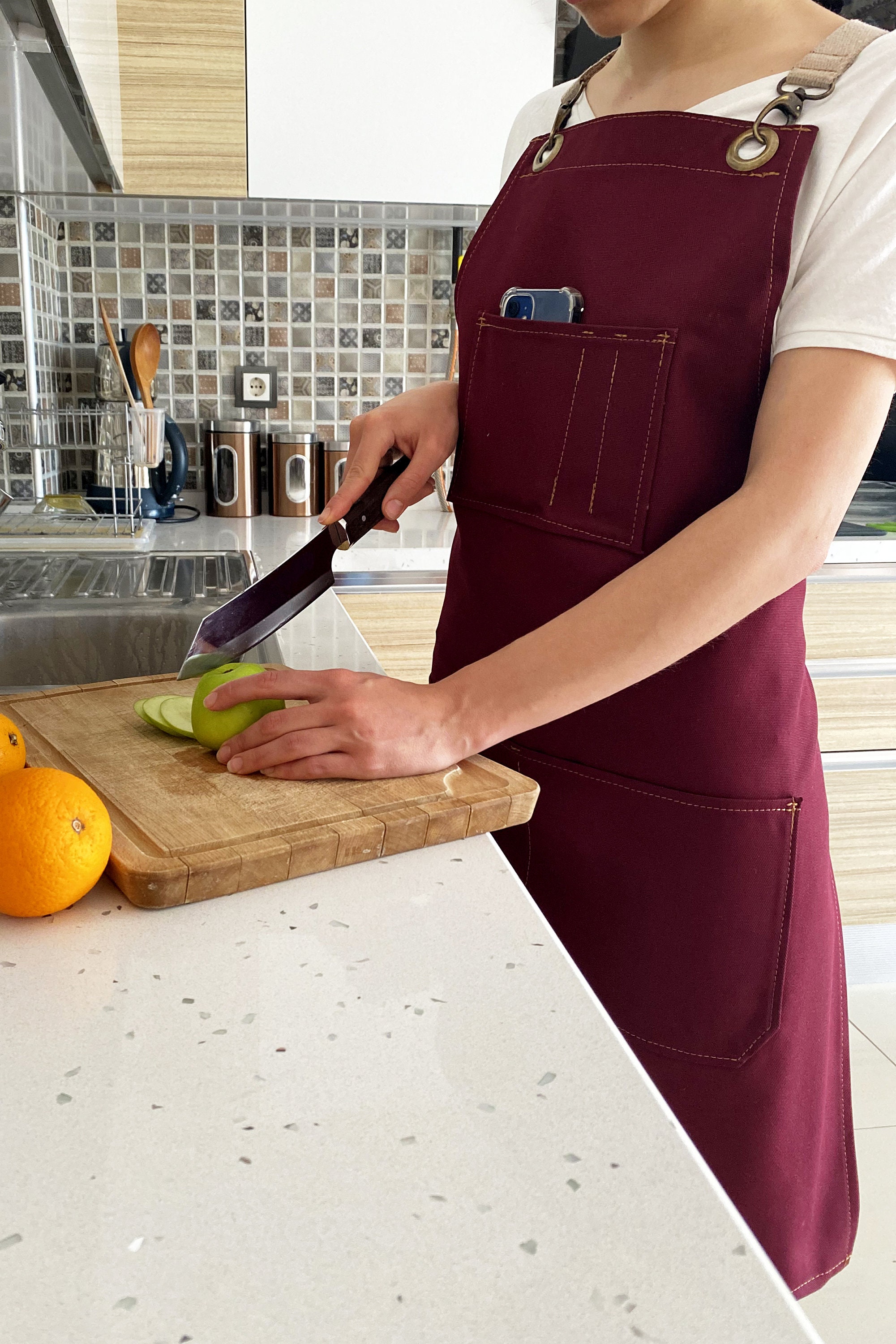 Utility Work Workshop Canvas Apron for Men Kitchen Barbeque | Etsy