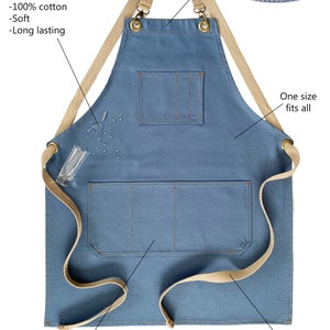Utility Work Workshop Canvas Apron for Men, Kitchen Barbeque Artist ...