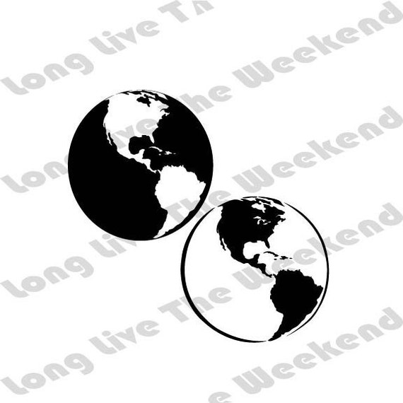 Western Hemisphere SVG Image Earth Design for DIY Projects or - Etsy ...
