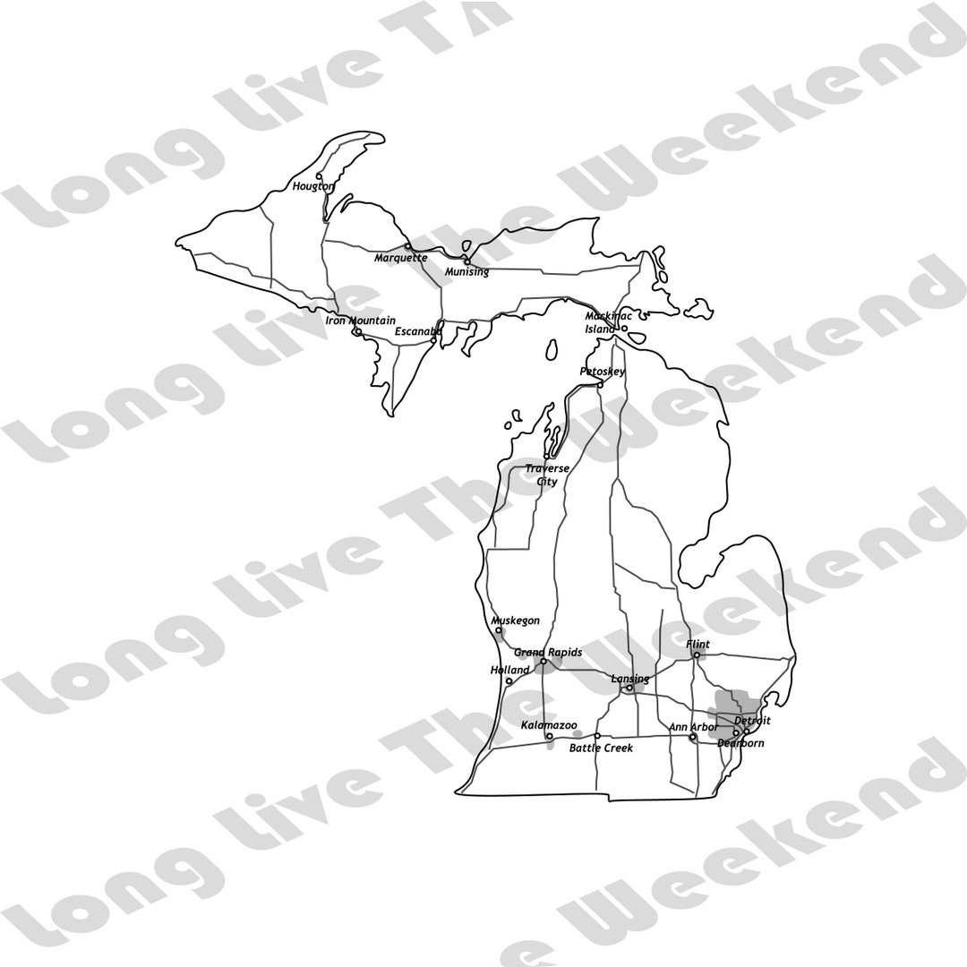 State of Michigan SVG, Michigan Digital File for Cricut, Michigan ...