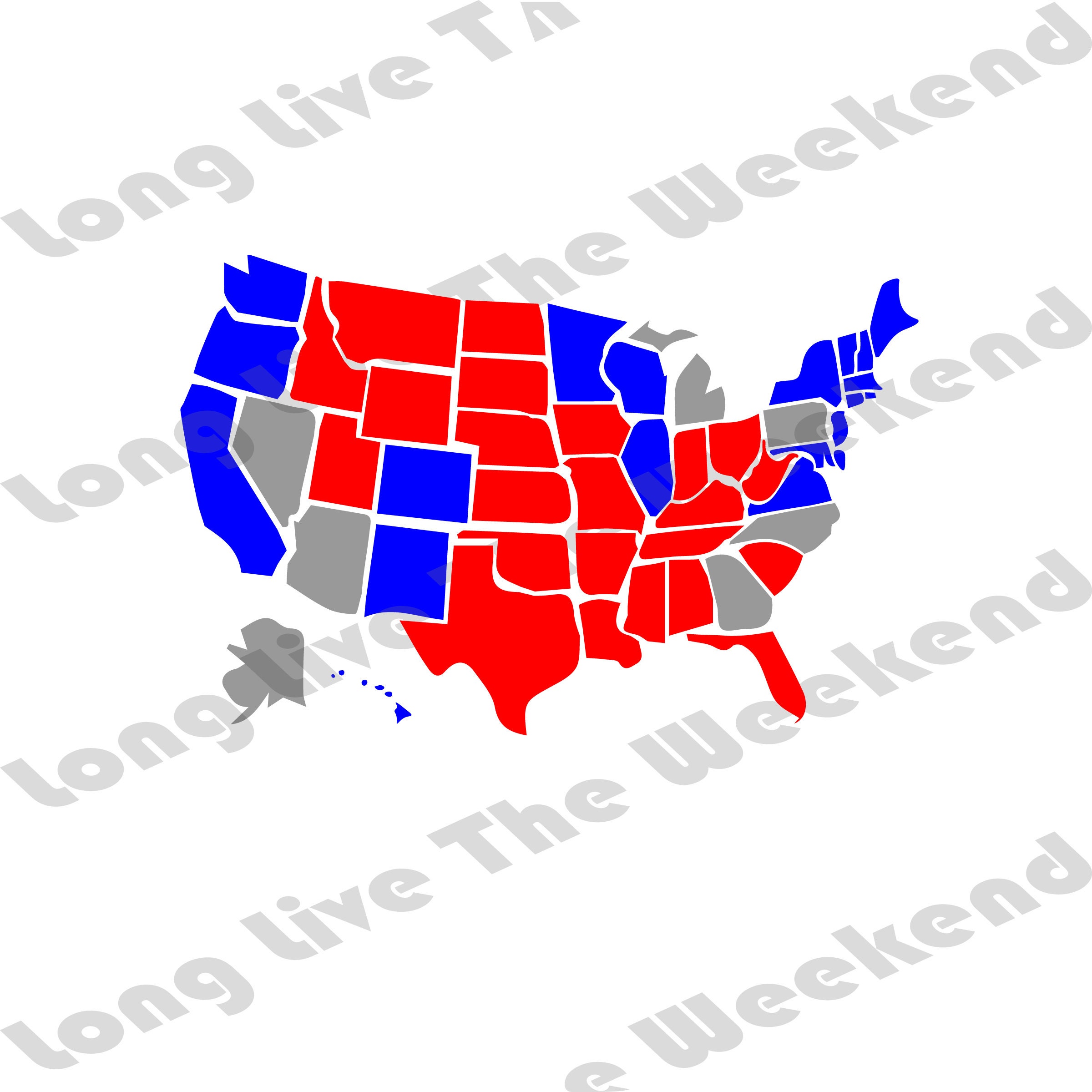 2020 Electoral Map From Hell 2020 Map of US Election - Etsy