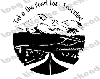 Take the Road Less Traveled SVG, PDF, Digital File Vector Graphic - Etsy UK