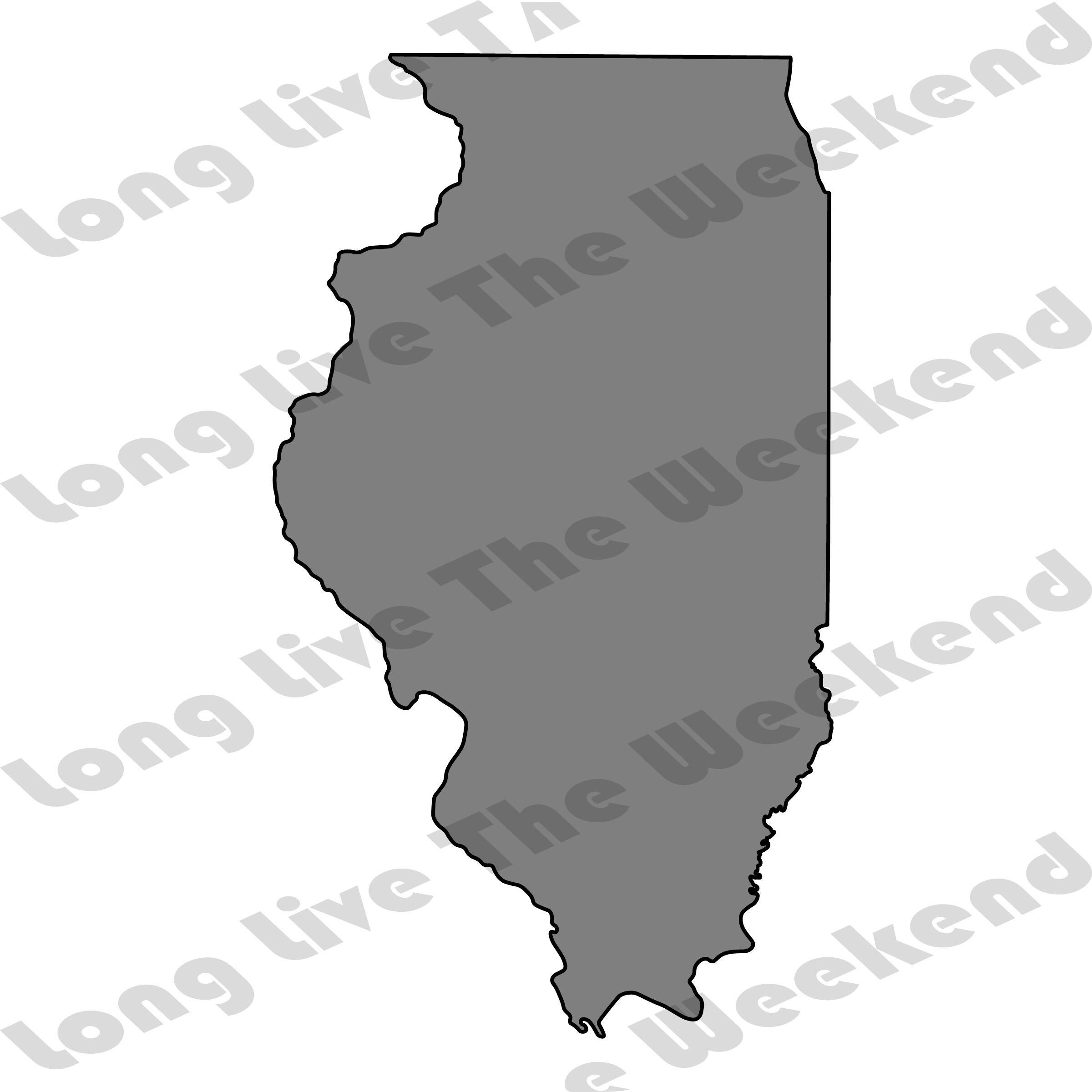 State of Illinois SVG, Illinois Digital File for Cricut, Illinois ...