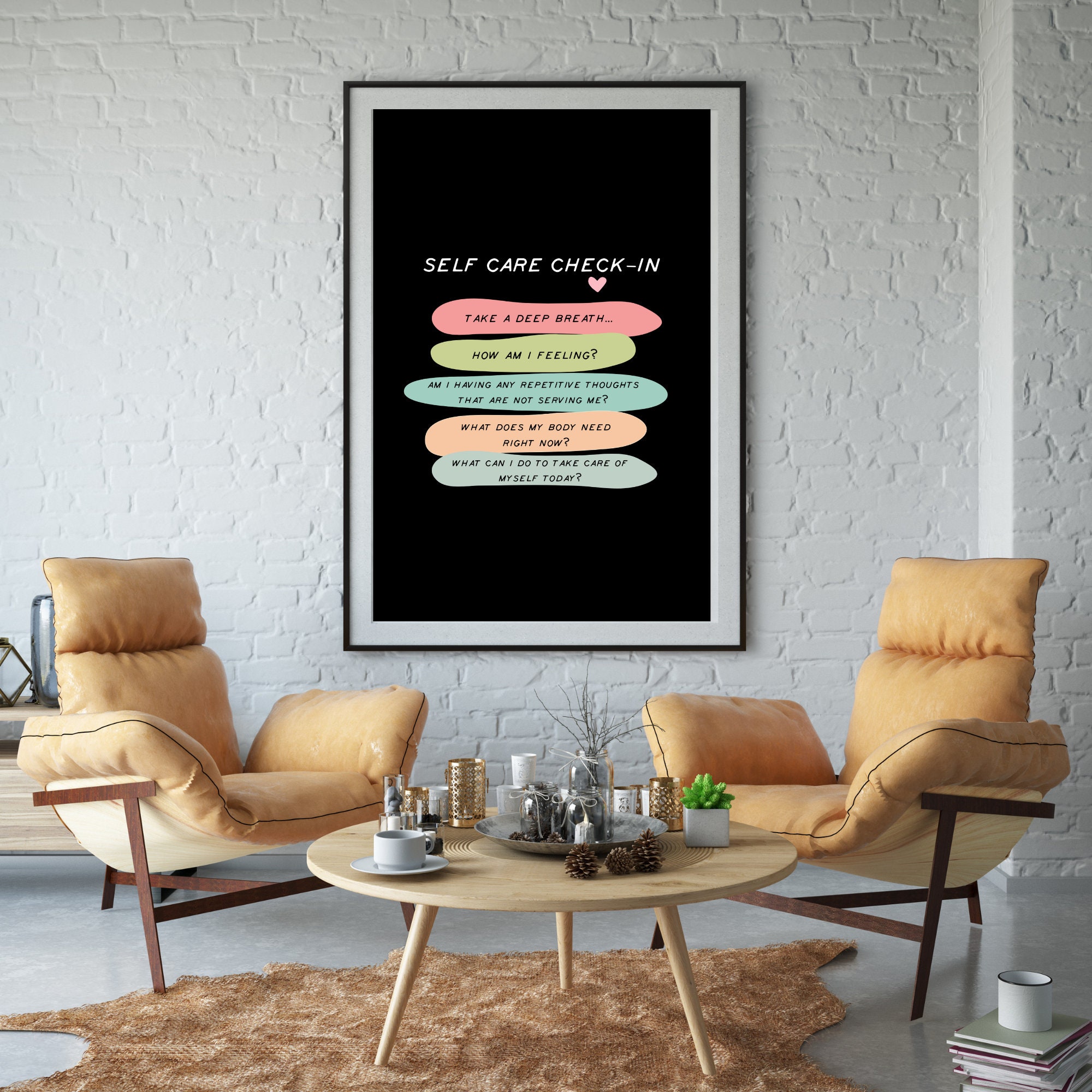 Self Care Poster Mental Health Poster Therapy Office Mental Health ...