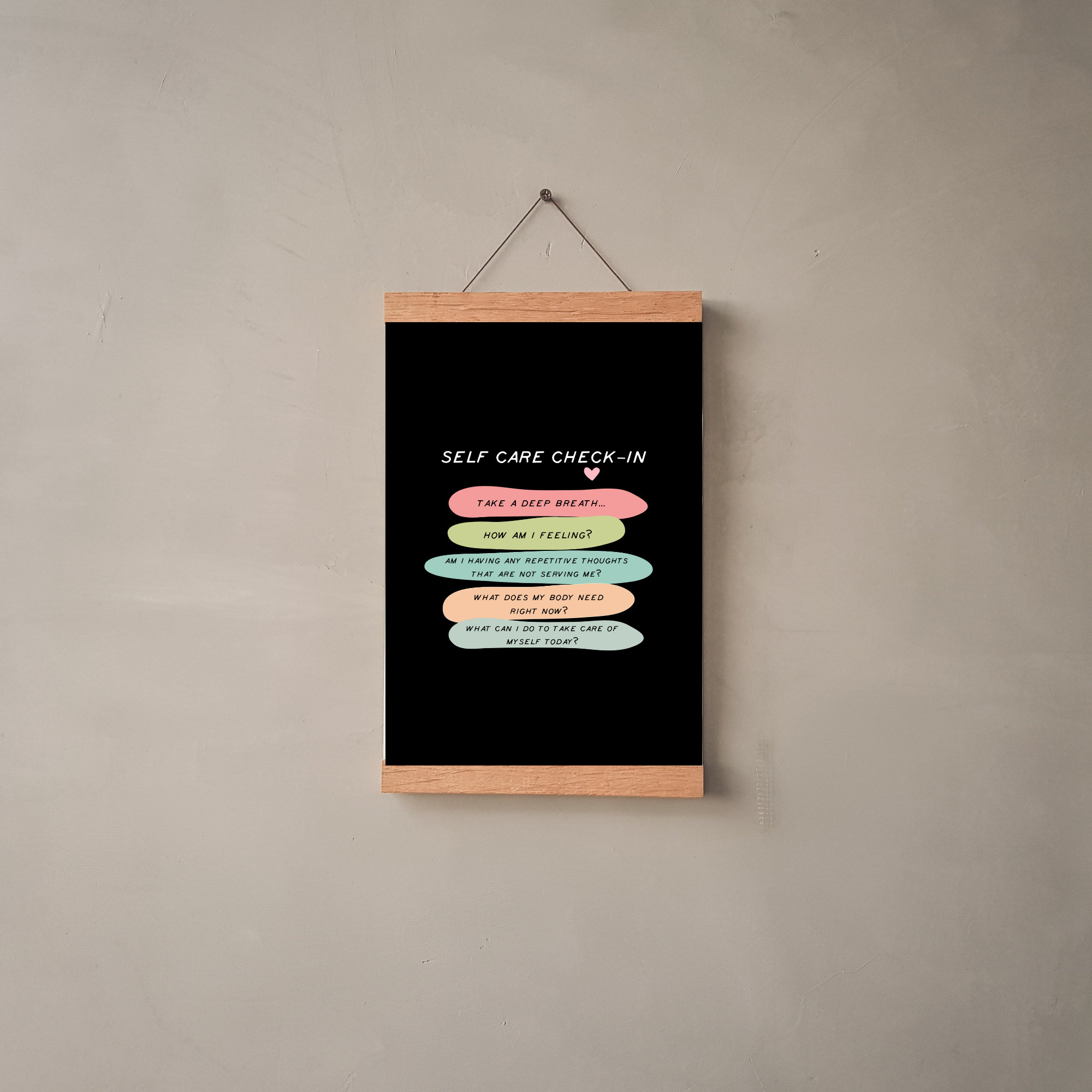 Self Care Poster Mental Health Poster Therapy Office Mental Health ...