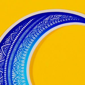 Blue Moon Vinyl Sticker WATERPROOF Moon Sticker Mandala - Etsy