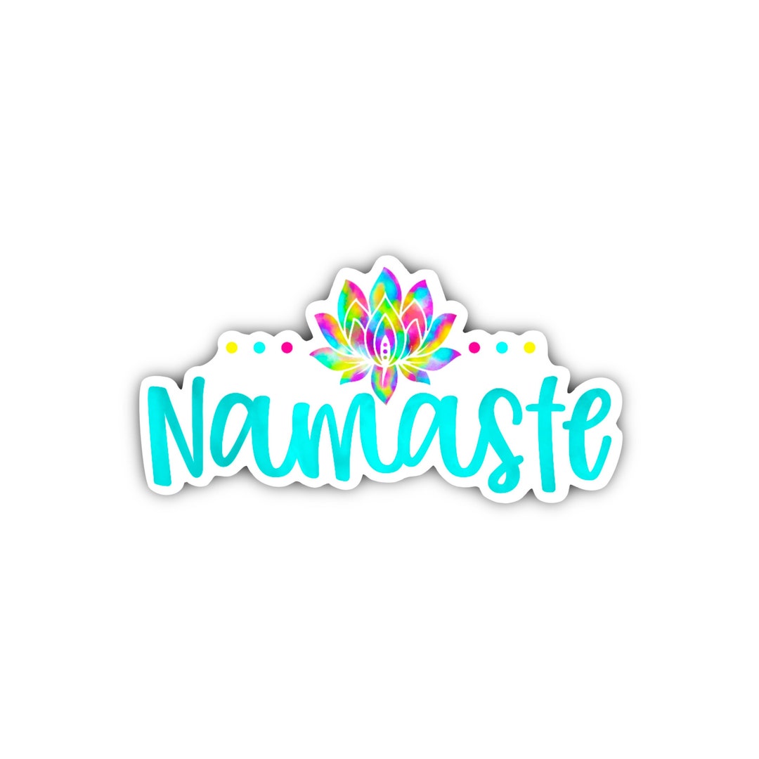 Namaste Vinyl Sticker WATERPROOF Lotus Sticker Namaste Sticker Zen ...