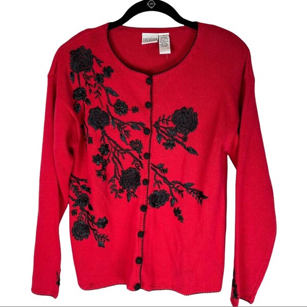 Black Beaded Sweater - Etsy