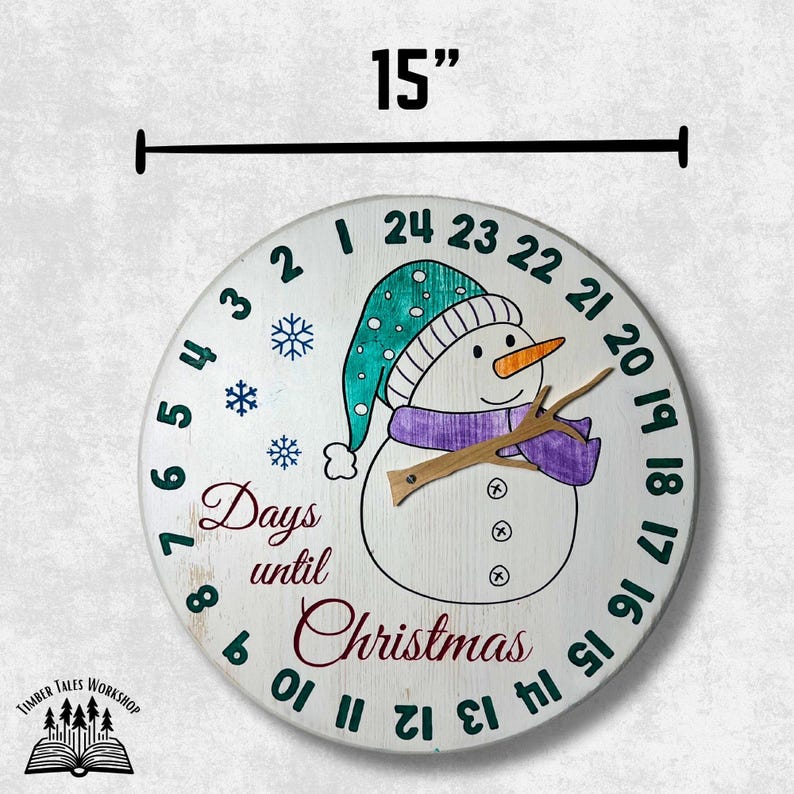 Christmas Countdown Clock / Holiday Craft / Christmas Decor / Gifts for ...